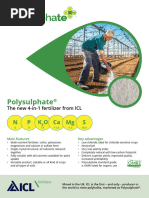 Polysulphate Fertilizer Overview | PDF | Fertilizer | Plant Nutrition