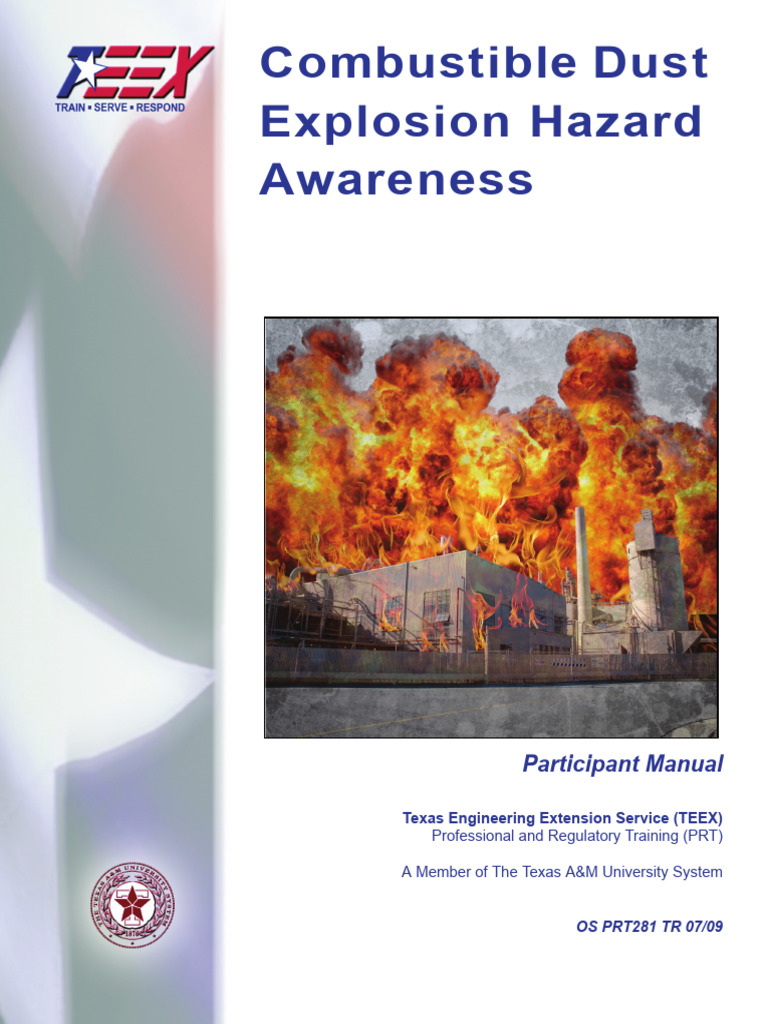 Combustile Dust Explosion Hazard Awareness participant_manual | PDF ...