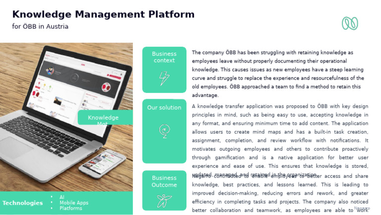 ÖBB Knowledge Management Solution | PDF | Mobile App | Knowledge Management