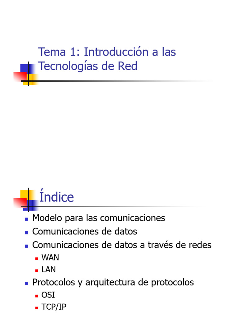 Tema1 Introduccion A Las Tecnologias de Red - Modo de Compatibilidad | PDF | Red de computadoras ...