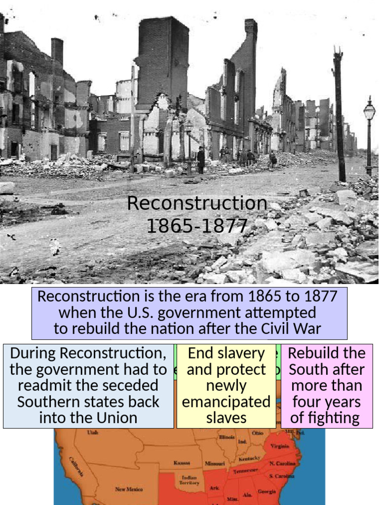Reconstruction Ppt Copy | PDF | Reconstruction Era | Andrew Johnson