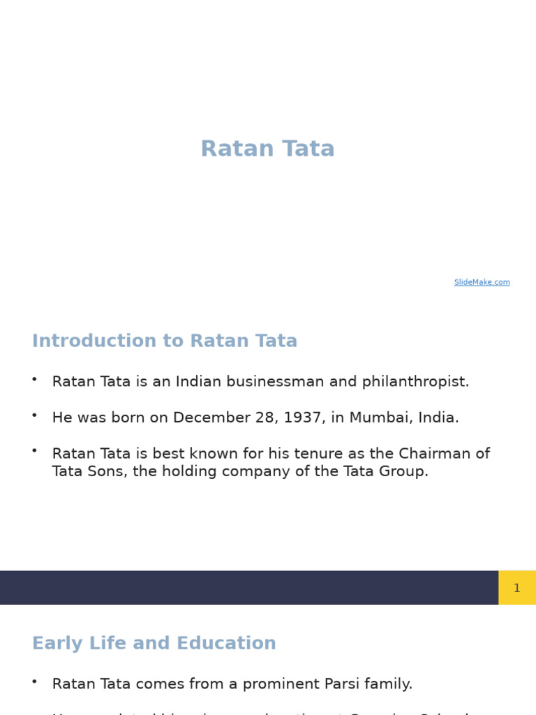 Ratan Tata | PDF