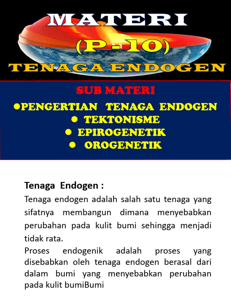 Geologi Teknik (P-10) Tenaga Endogen | PDF