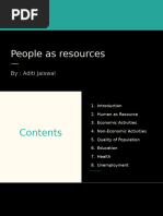 People as a Resource Class9 | PDF
