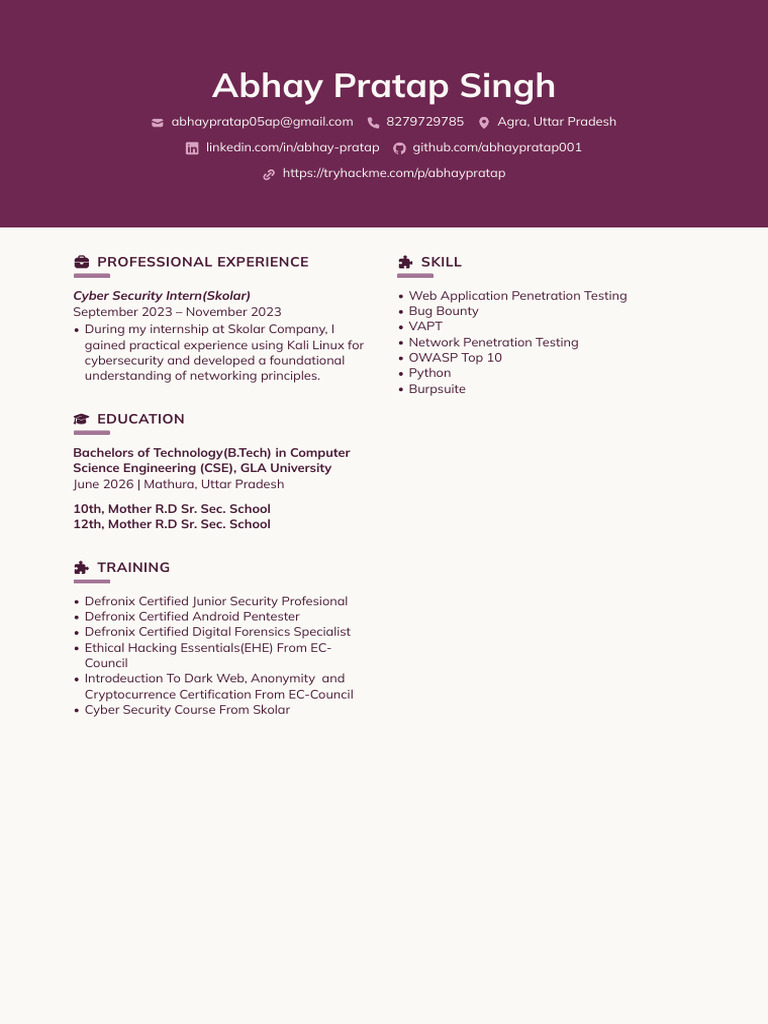 Abhay Resume | PDF