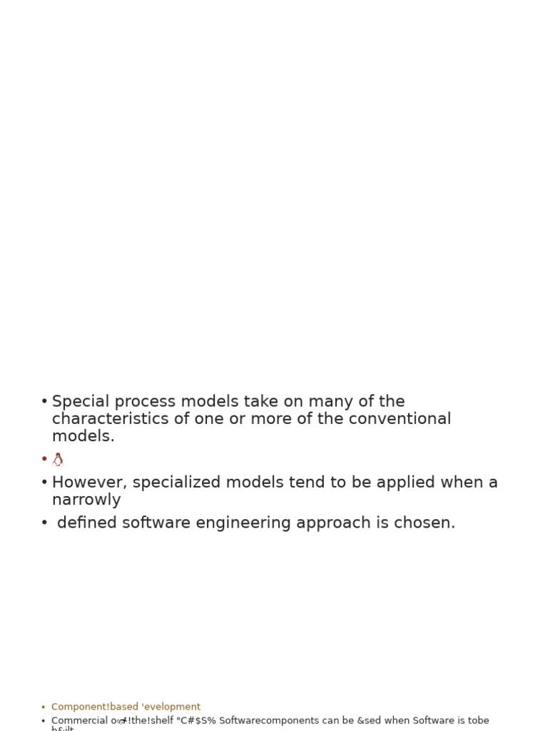 Specialized Process Model | PDF
