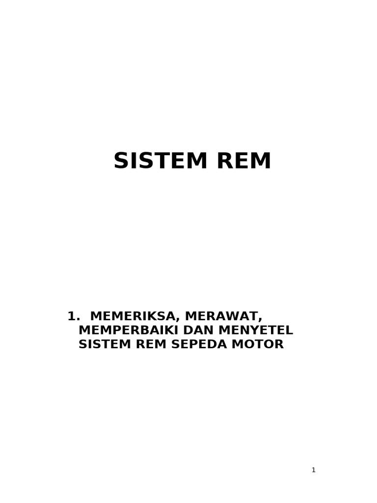 SISTEM REM | PDF