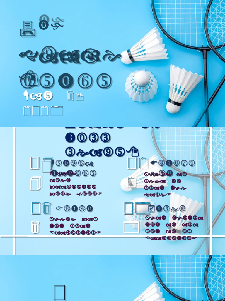 Annotated Badminton | PDF | Summer Sports | Summer Olympic Games