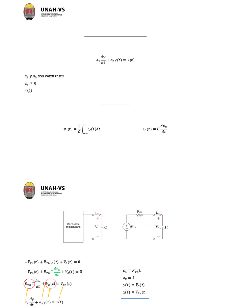 Ecuacion diferencial Circuito RC y RL | PDF | Red eléctrica | Electromagnetismo