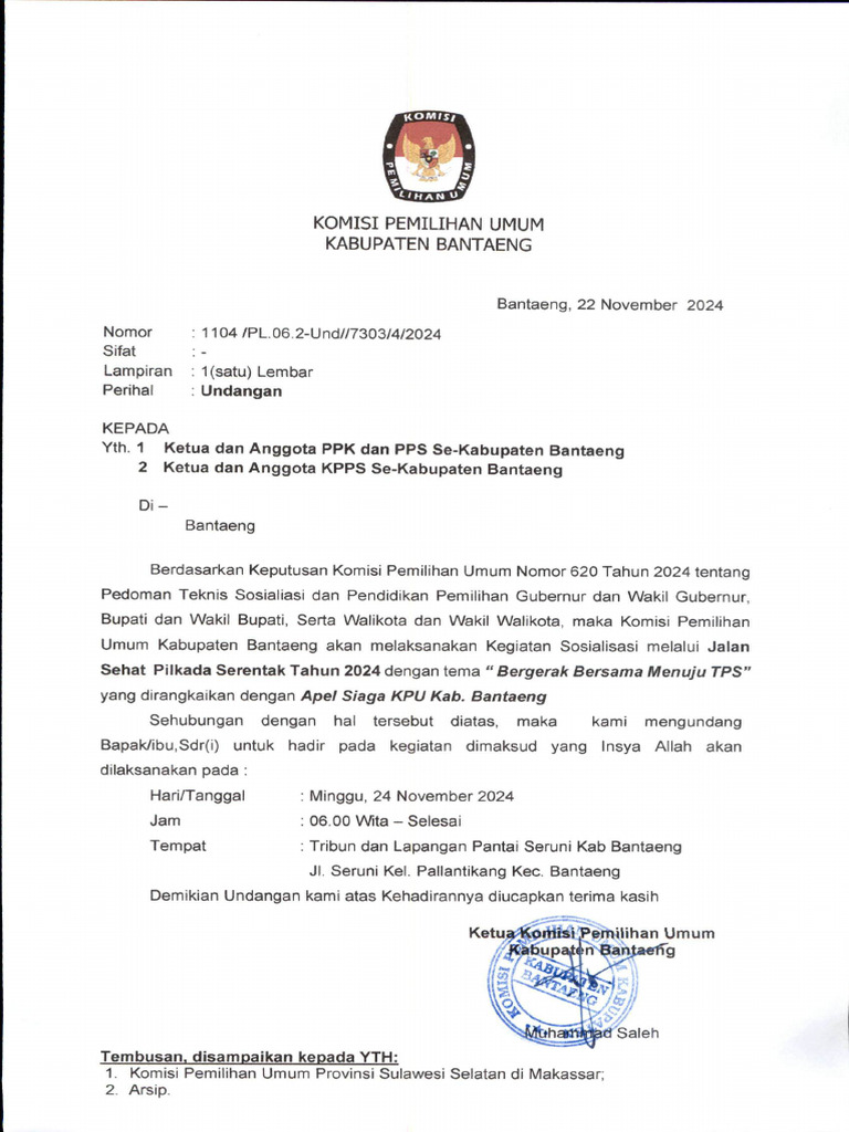 Undangan PPk-PPS dan KPPS | PDF