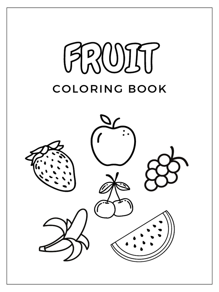 Fruit Coloring Book | PDF