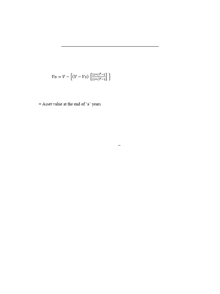 Tutorial No-10 Depreciation Using Sinking Fund Method | PDF