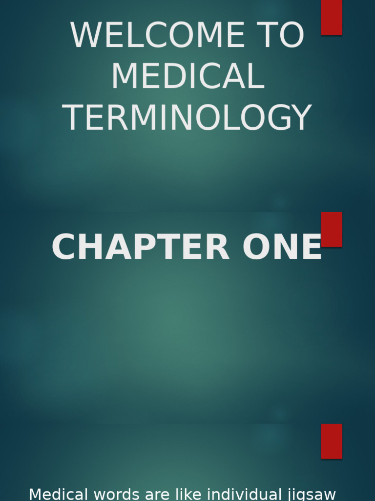 Lecture 1 and 2 Medical Terminology Revised | PDF | Medical Specialties ...