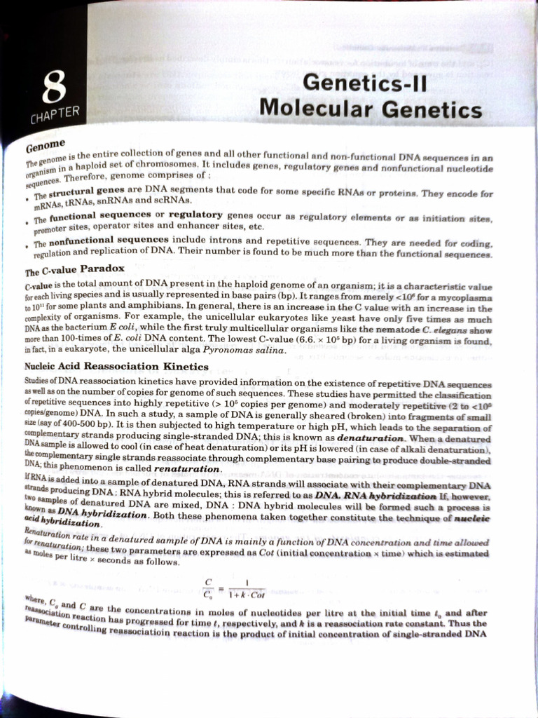 8. Molecular Genetics | PDF