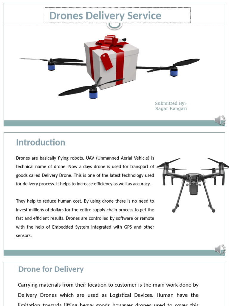 Drone-Delivery - by Aniket Pawqr | PDF