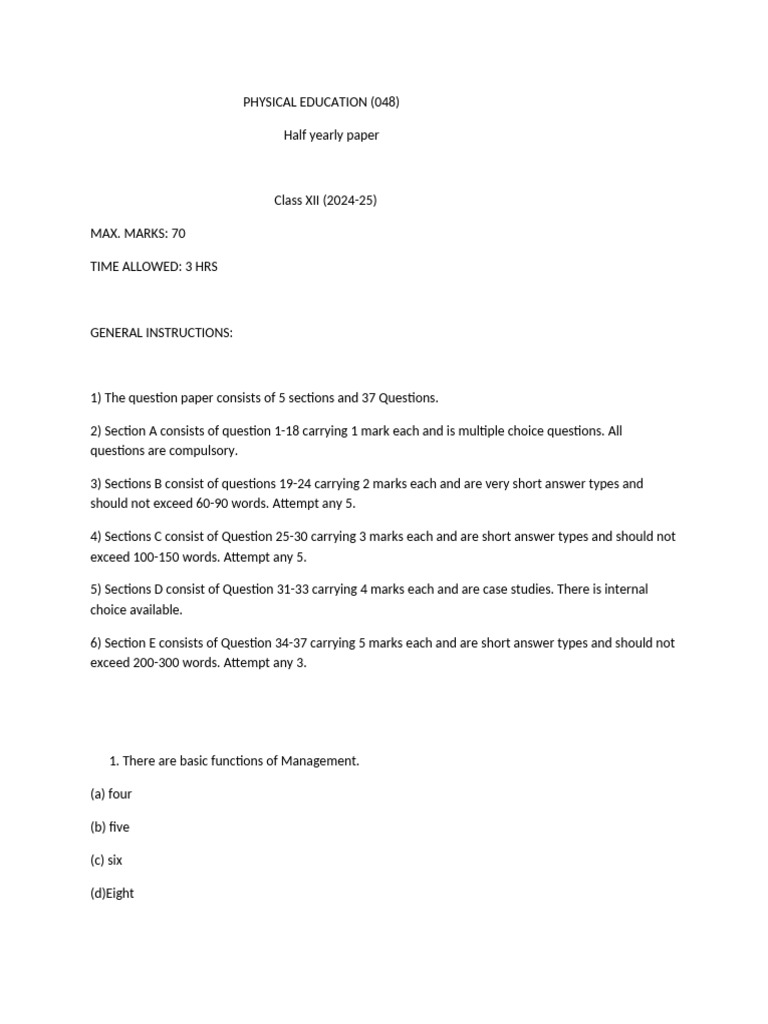 Physical Educat-Wps Office | PDF