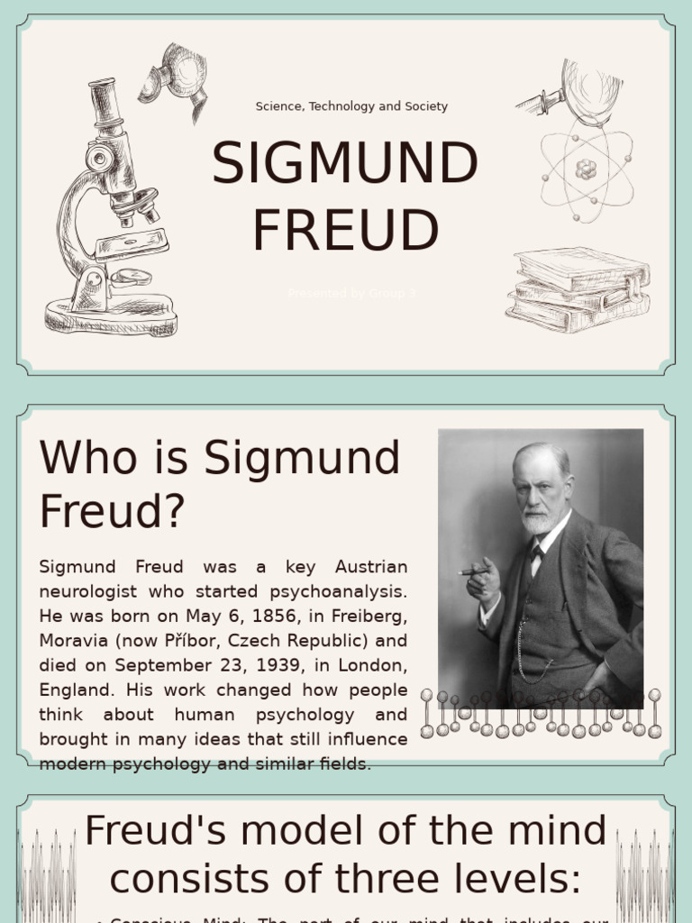 Group 3 Sigmund Freud | PDF