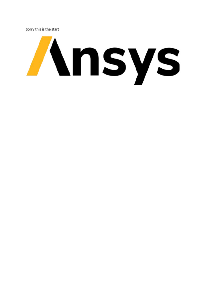 Ansys Part 1 | PDF
