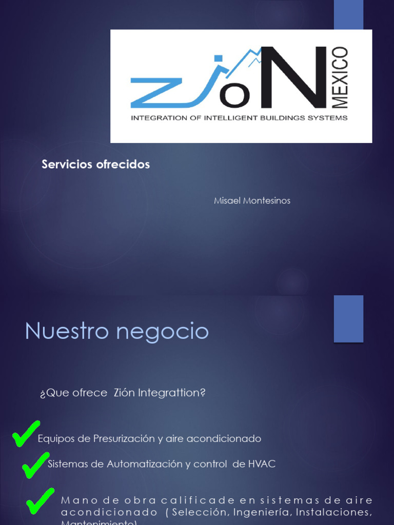 SERVICIOS ZION | PDF