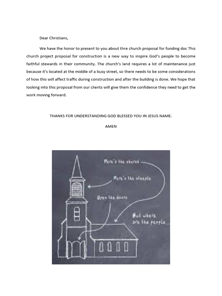 Church Construction Funding Proposal | PDF