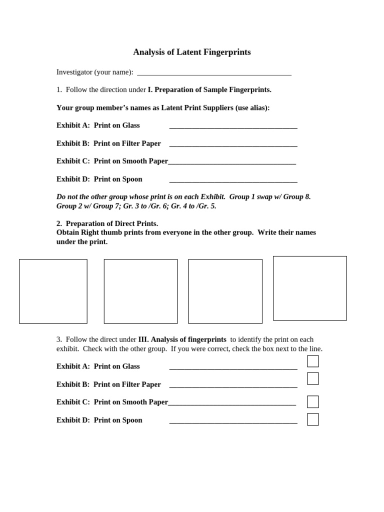 Latent Fingerprint Analysis Guide | PDF