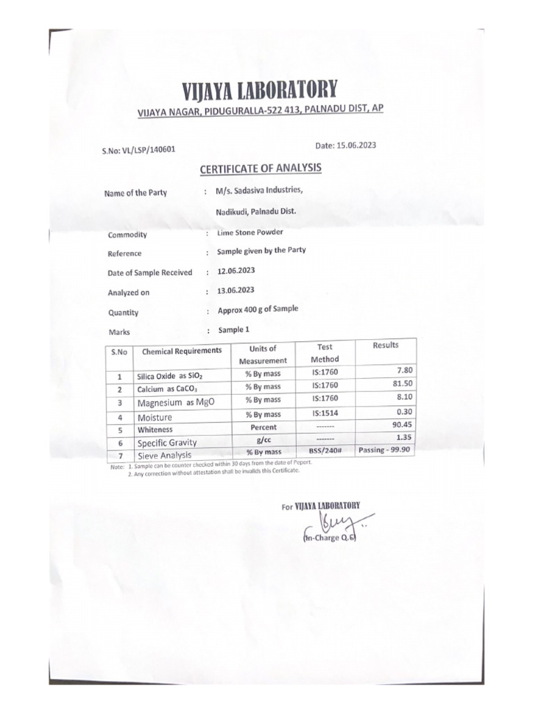 Calcite Lab Report | PDF