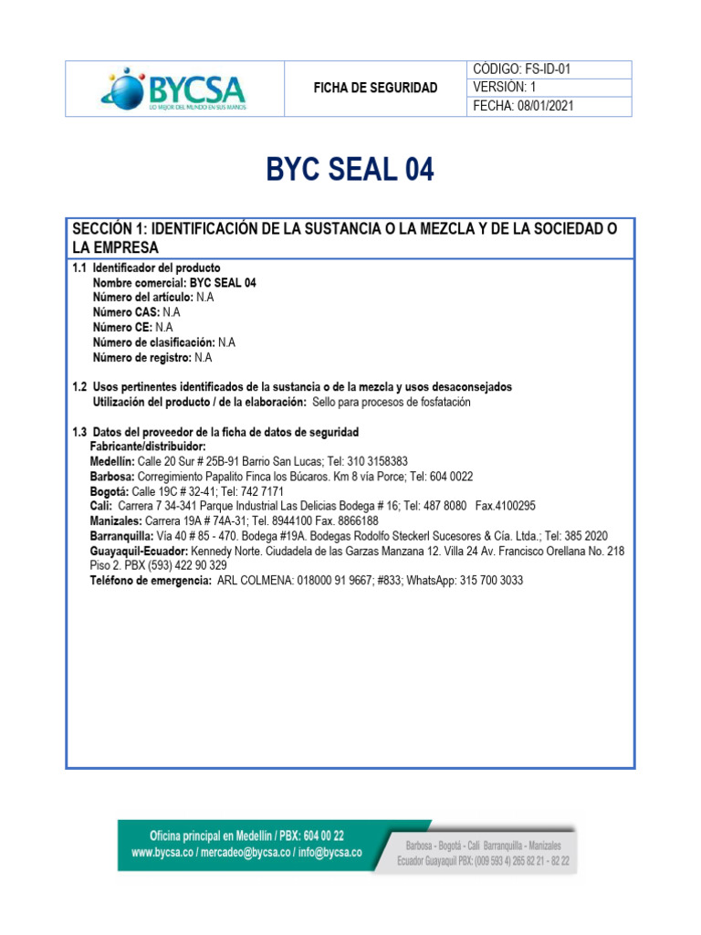 Byc Seal 04 2021 | PDF | Agua | Residuos