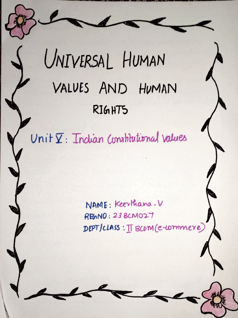 23BCM027 - Human Values Project | PDF