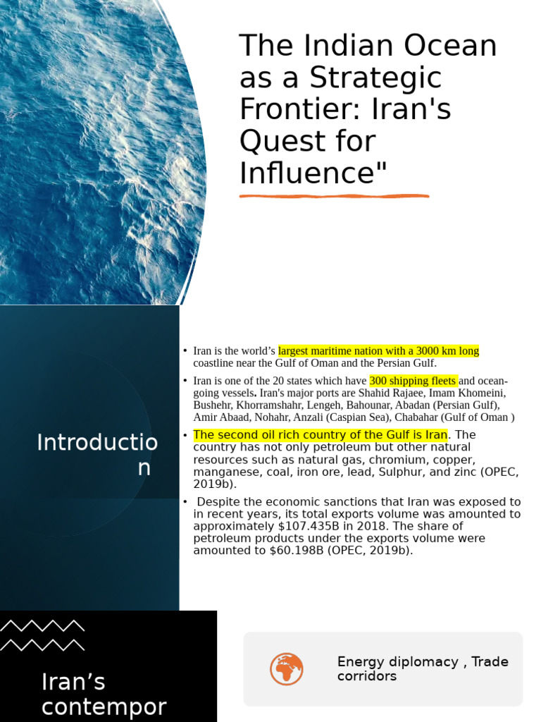 Iran Approach in Indian Ocean | PDF | Gulf Cooperation Council | Iran