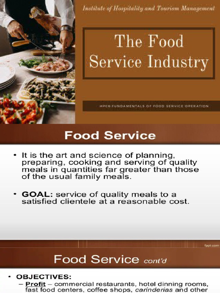 Lesson 1 History of The Food Service Industry | PDF