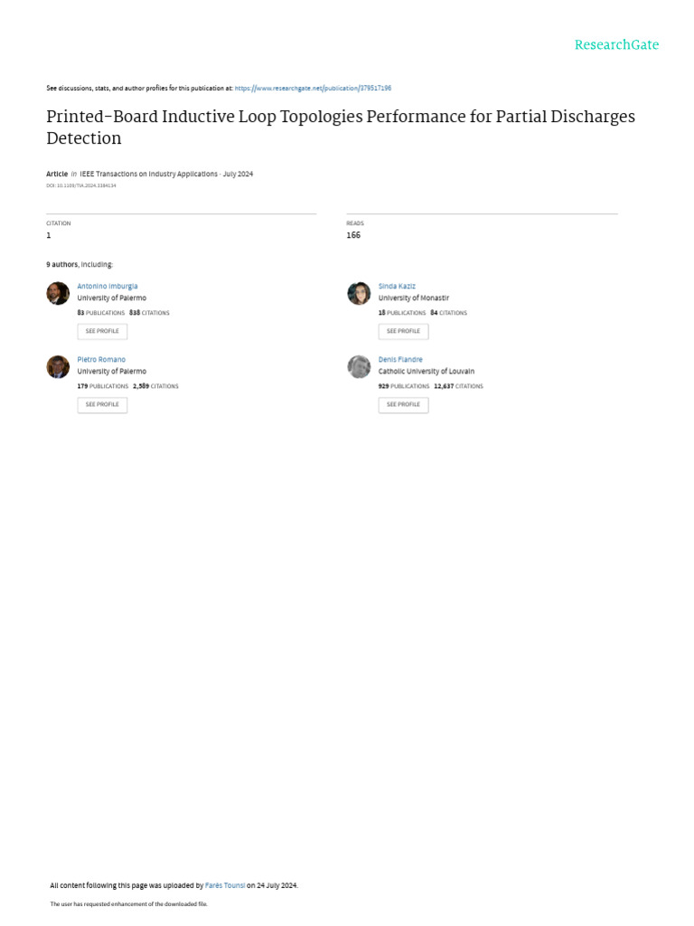 Printed-Board Inductive Loop Topologies Performance For Partial Discharges Detection | PDF ...