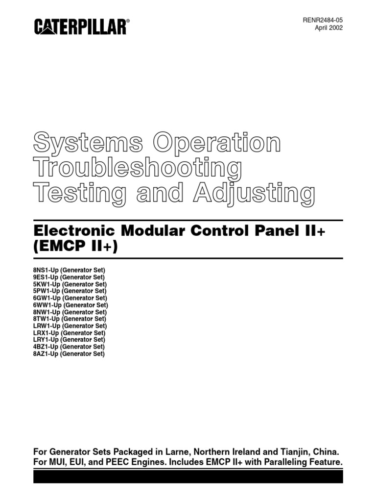 CAT EMCP 2 Controller Manual | PDF | Relay | Fuse (Electrical)