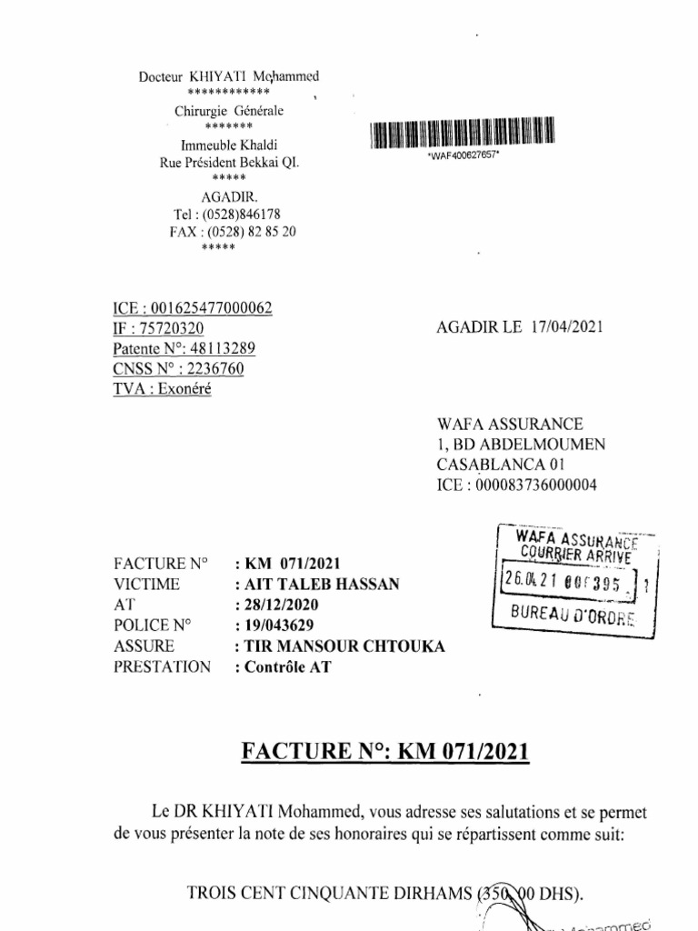 Facture Clinique | PDF