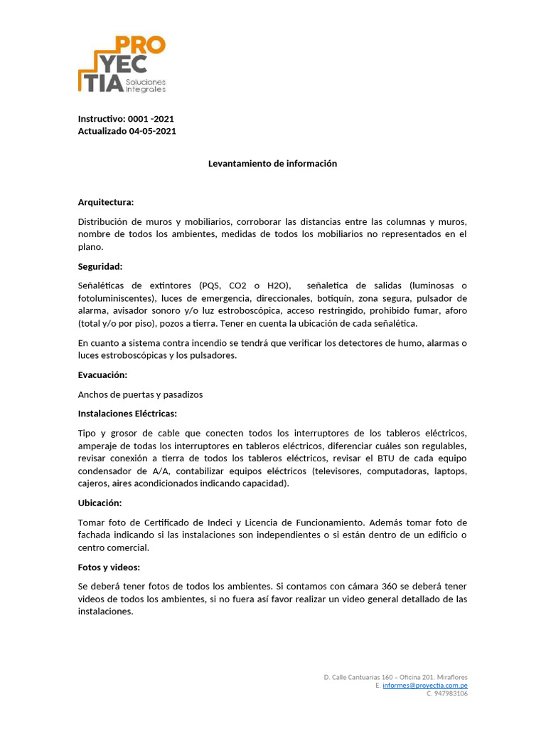 Levantamiento de Información clientes-ITSE - Actualizado 04-05-2021 | PDF