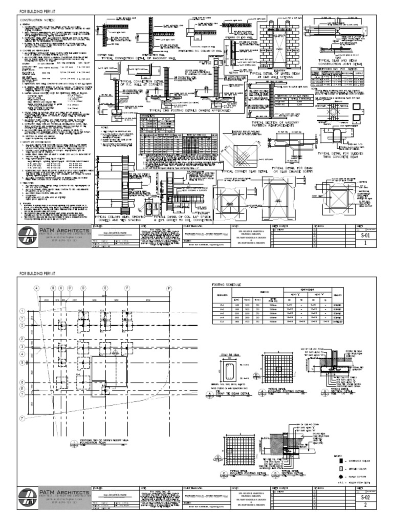 Structural Plan ST Plans For Permit | PDF
