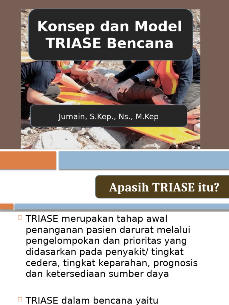Konsep Dan Model Triase Bencana | PDF