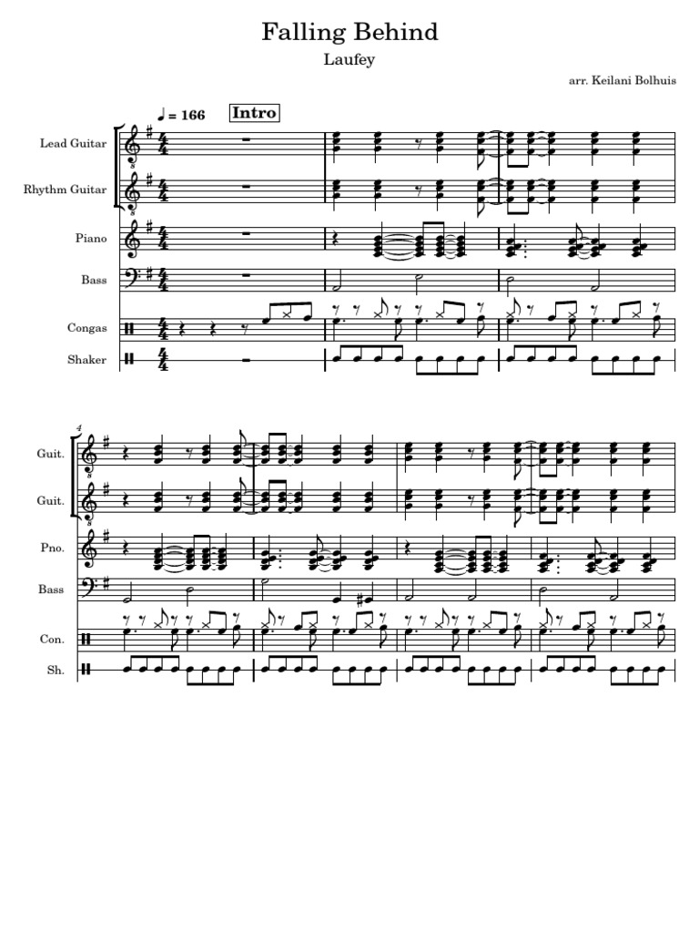 Falling Behind - Laufey | PDF | String Instruments | Music Performance