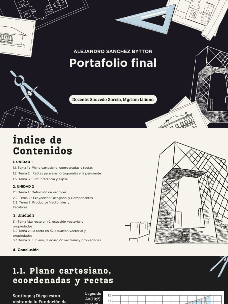Portafolio Final - Alejandro Sanchez | PDF | Vector Euclidiano | Elipse