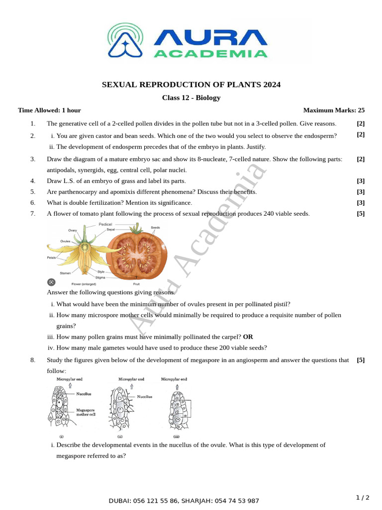 Sexual reproduction of flowers 2024 | PDF | Horticultural Techniques ...