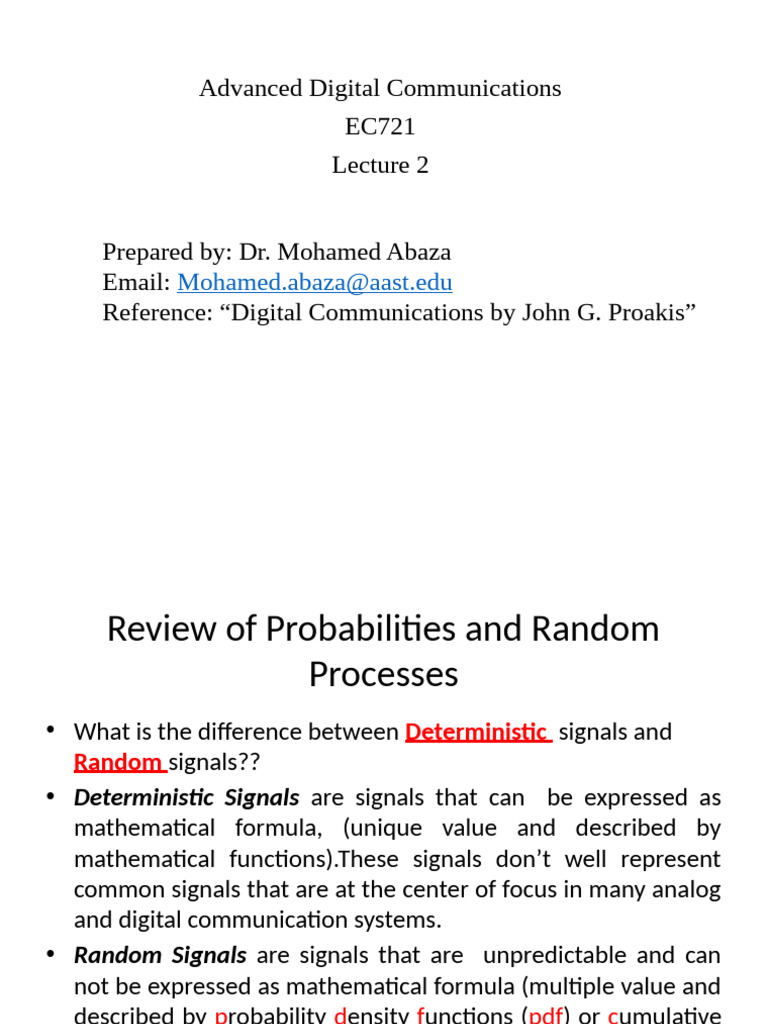 Lecture 2 | PDF | Probability Distribution | Probability Density Function