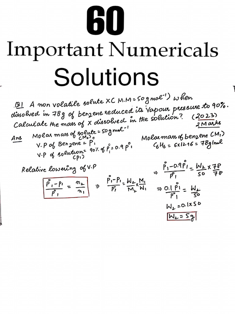 60 Important Numerical Physical Chemistry | PDF