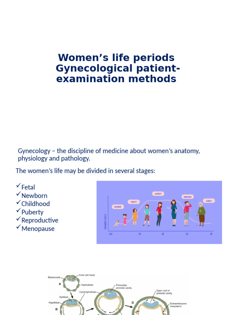 L1 - Examination Methods | PDF | Menstrual Cycle | Menopause