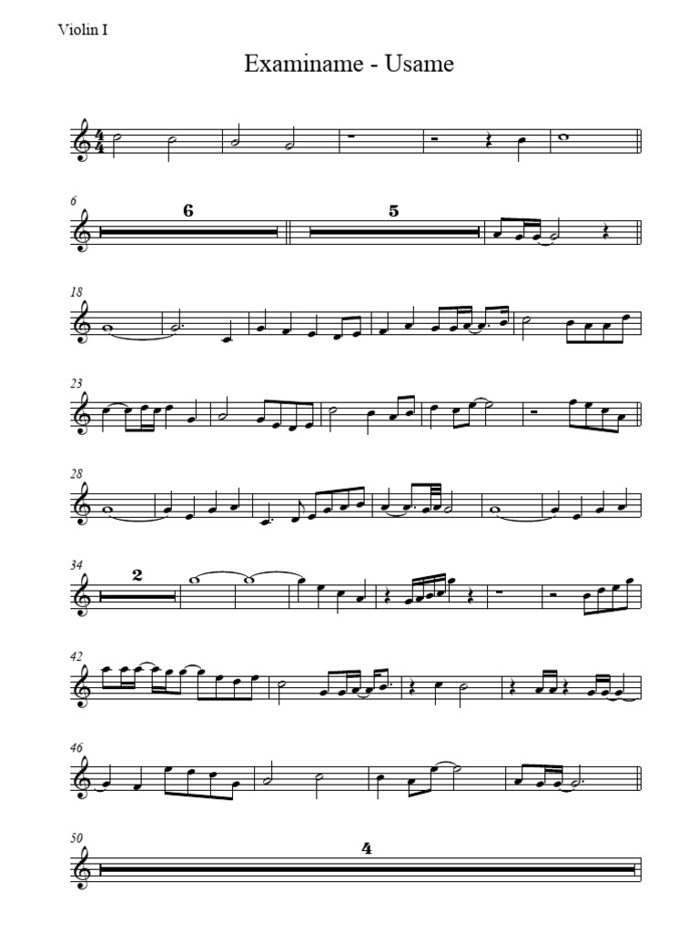 Examiname-Usame Violin | PDF