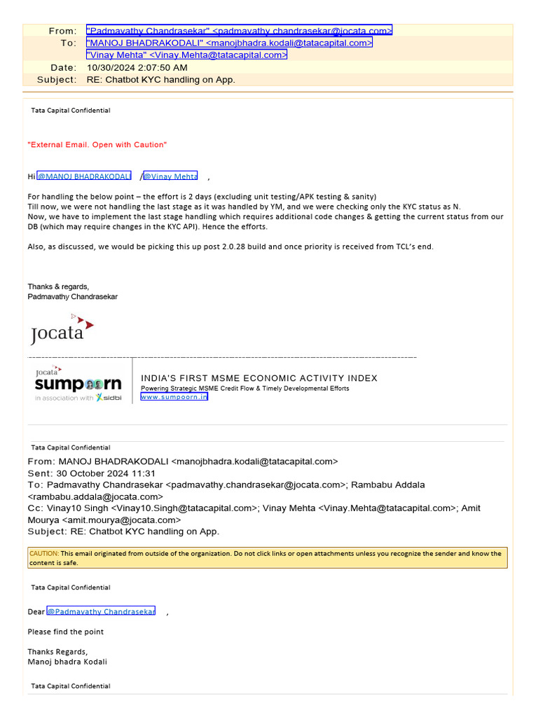 RE - Chatbot KYC Handling On App | PDF | Computing