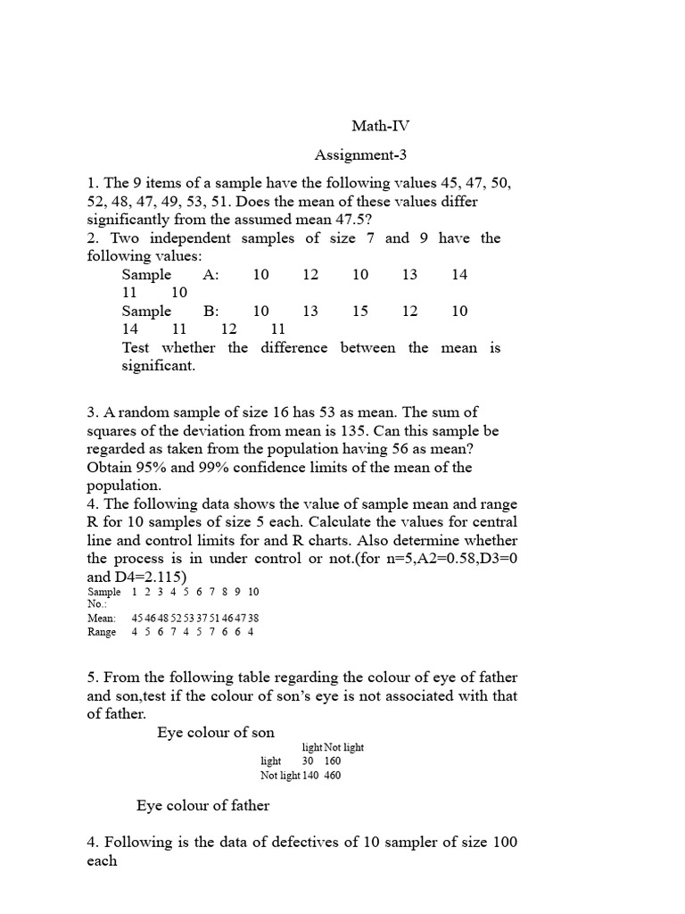 Maths Unit 3 Assignment | PDF