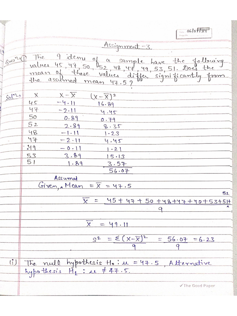 Maths Unit 3 Assignment Solutions | PDF