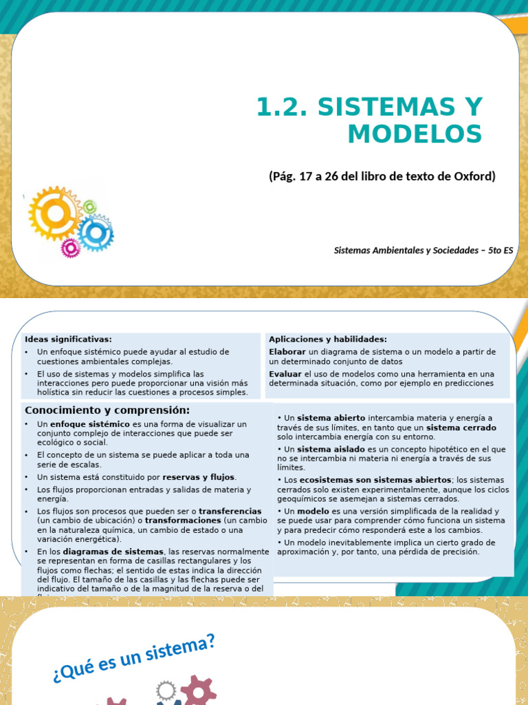 2 SAS5 Sistemas y Modelos | PDF | Sistema | Entorno natural
