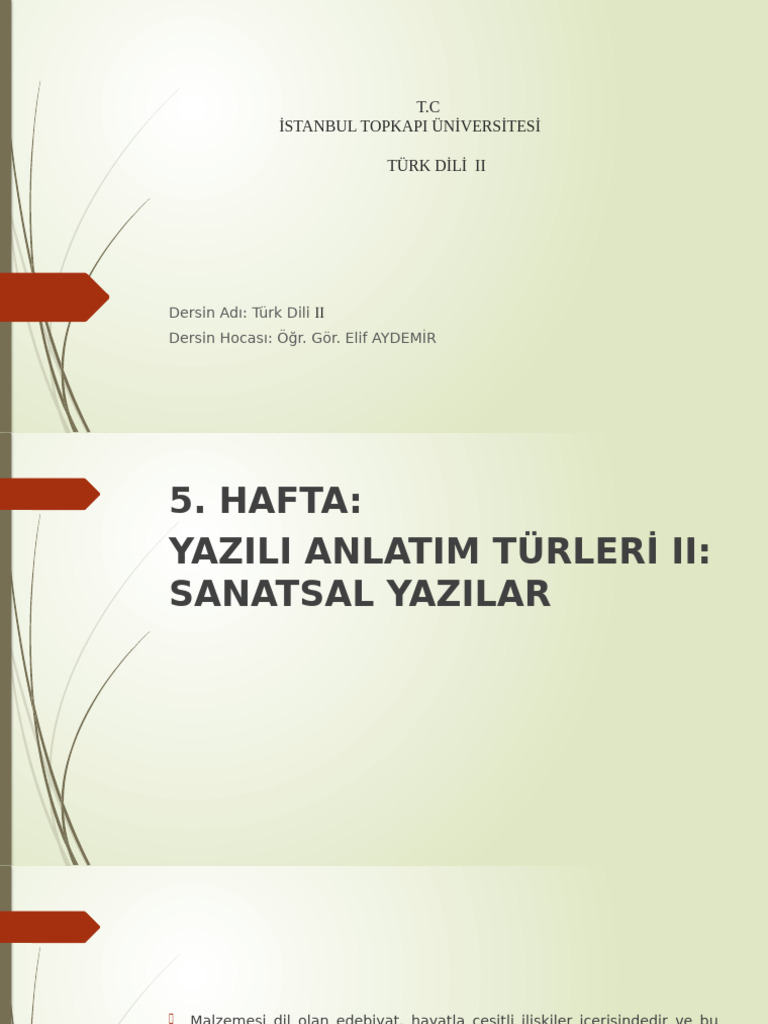 5__HAFTA_TURK_DILI_2 | PDF