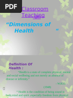 4 Dimensions of Health | PDF