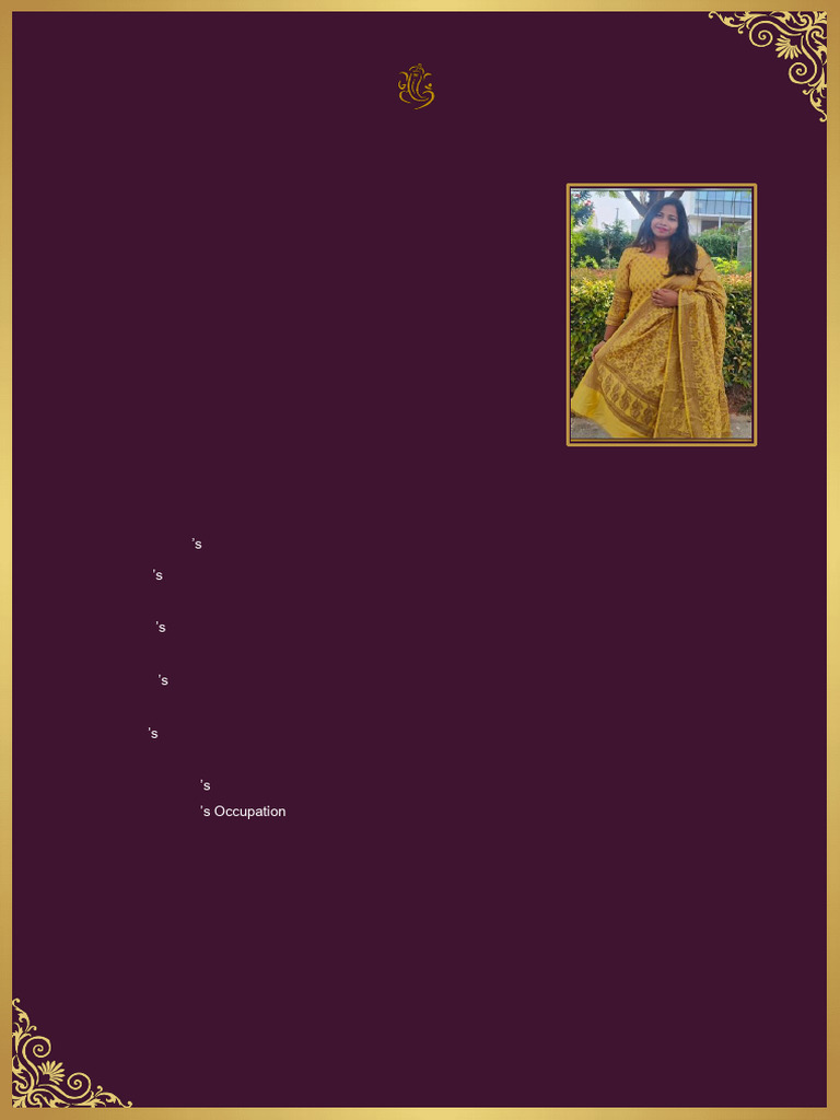 SWATI SIMAN - Biodata (By Createmybiodata - Com) | PDF